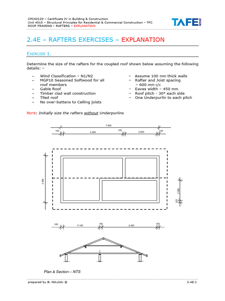 Roof Rafter Sizing Guide | PDF | Framing (Construction) | Roof