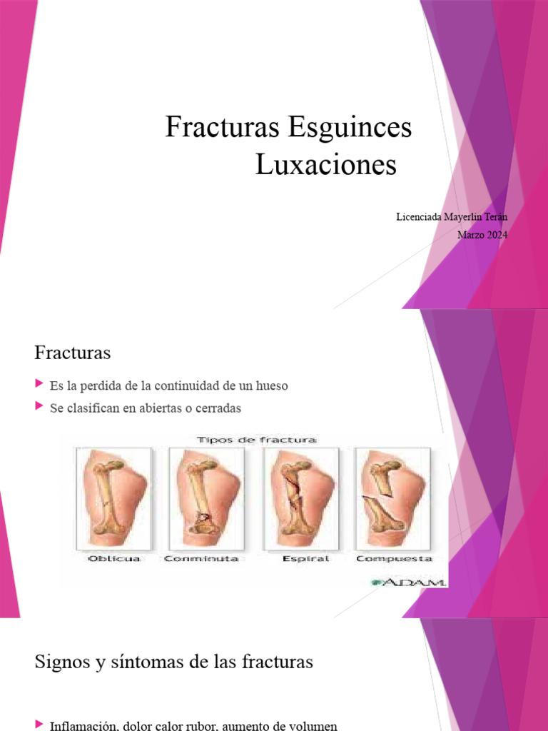 Fracturas Esguinces Luxaciones | PDF