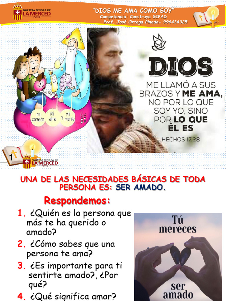 Dios me ama tal como soy | PDF | Amor