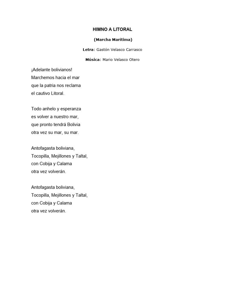 Himno A Litoral | PDF