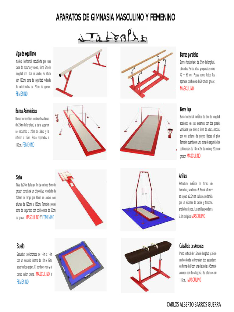 Aparatos de Gimnasia | PDF | Gimnasia