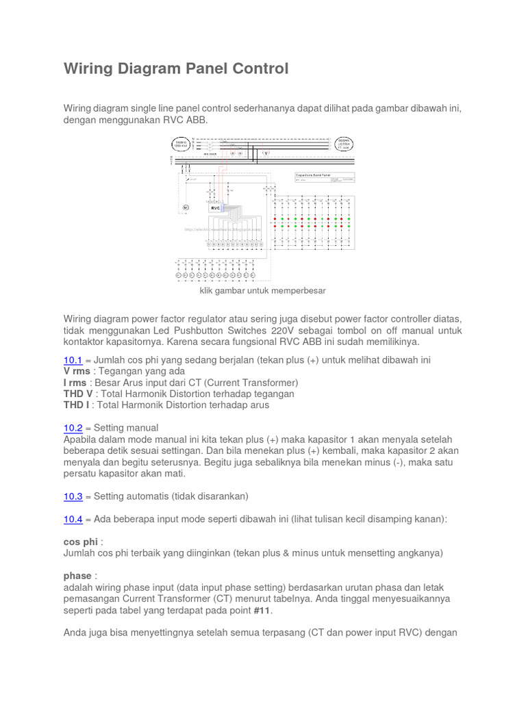 Wiring Diagram Panel | PDF