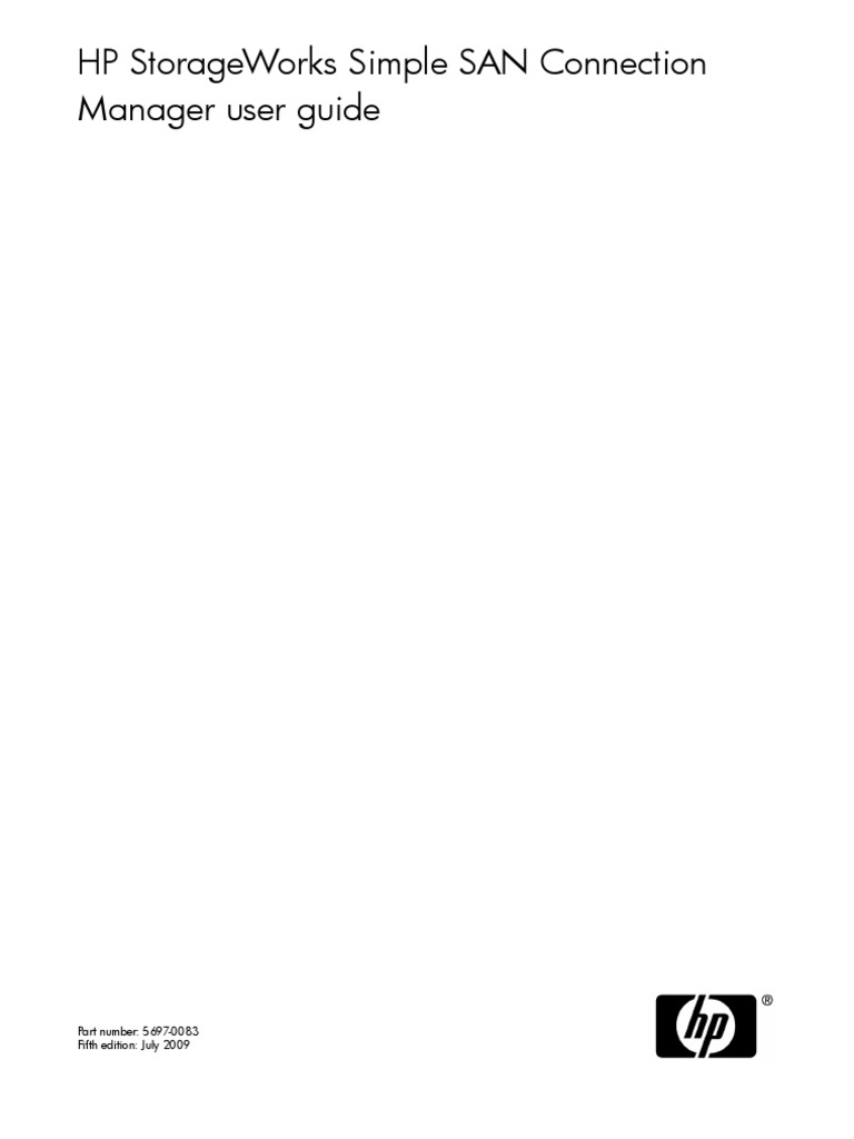 SSCM UG (Simple SAN Connection Manager) | PDF | Installation (Computer ...