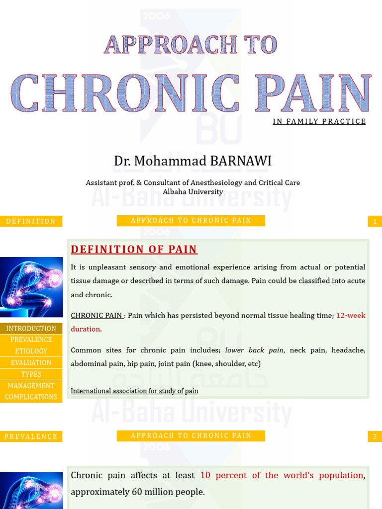 Approach To Chronic Pain | PDF | Pain | Peripheral Neuropathy