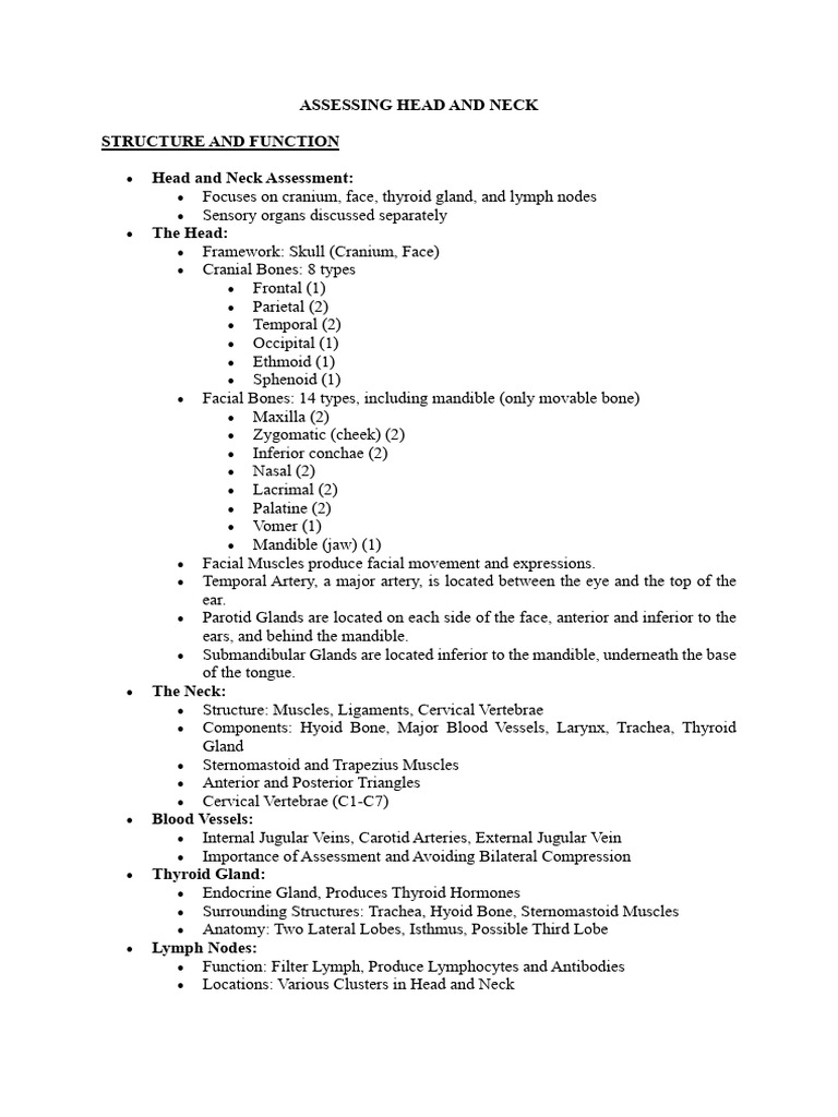 Ha Assessing Head and Neck | PDF | Headache | Skull