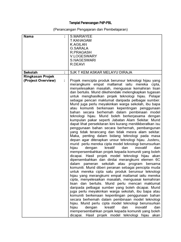 Perancangan PDP KMR | PDF