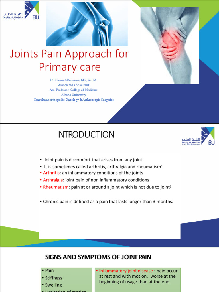 Joints Pain. | Download Free PDF | Knee | Osteoarthritis