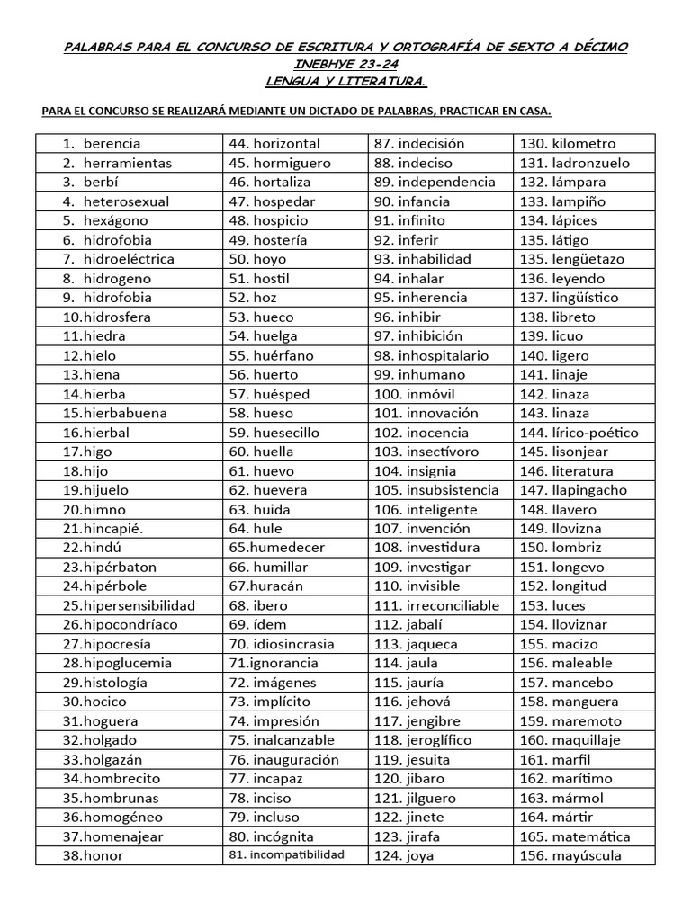 Lengua Concurso de Escritura Laly | PDF