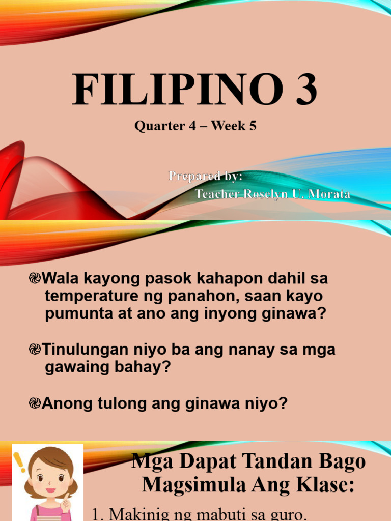 Filipino 3 Co [Autosaved] | PDF