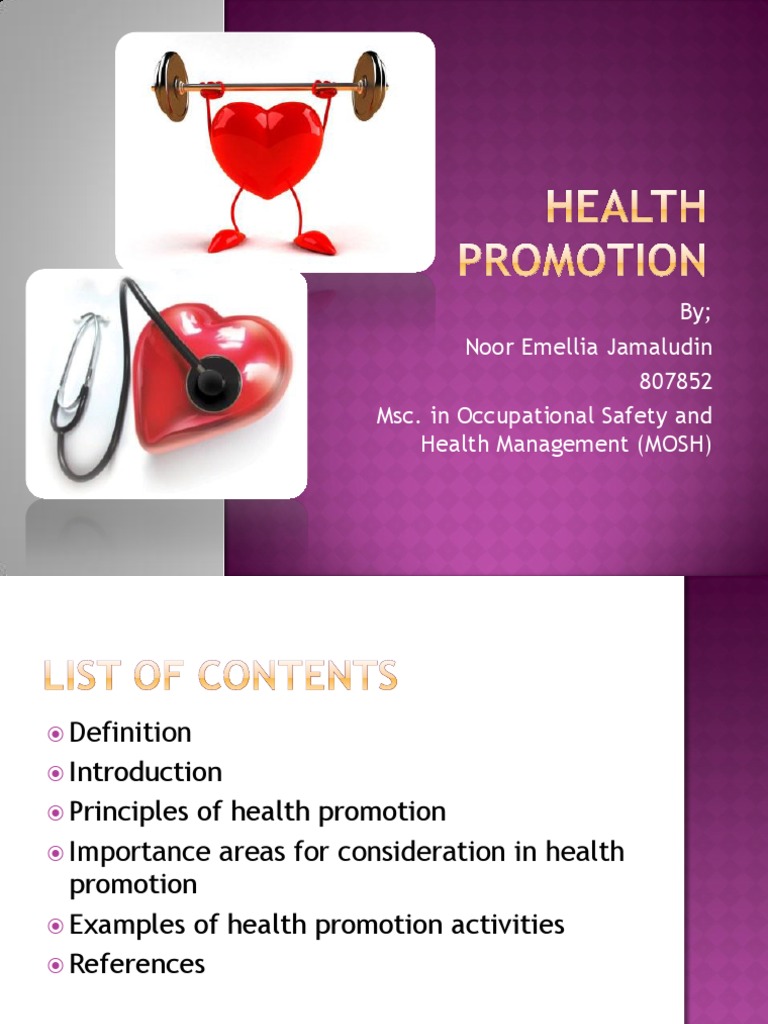Health Promotion (Emellia) | PDF | Health Promotion | Policy