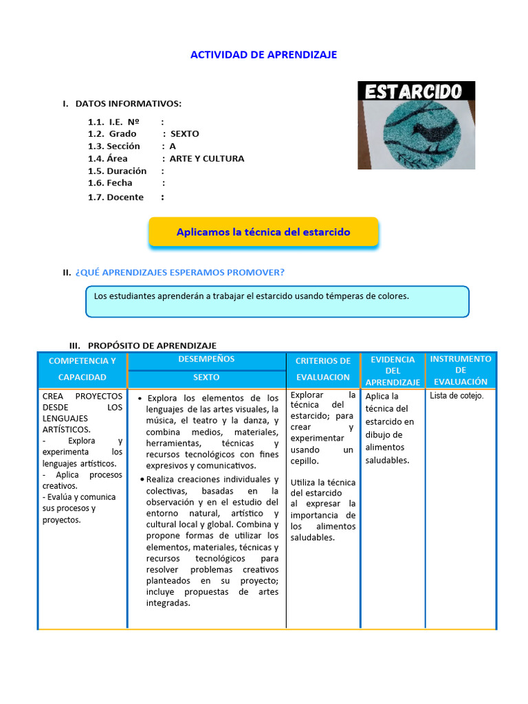 Técnica del Estarcido en Arte Infantil | PDF | Pinturas