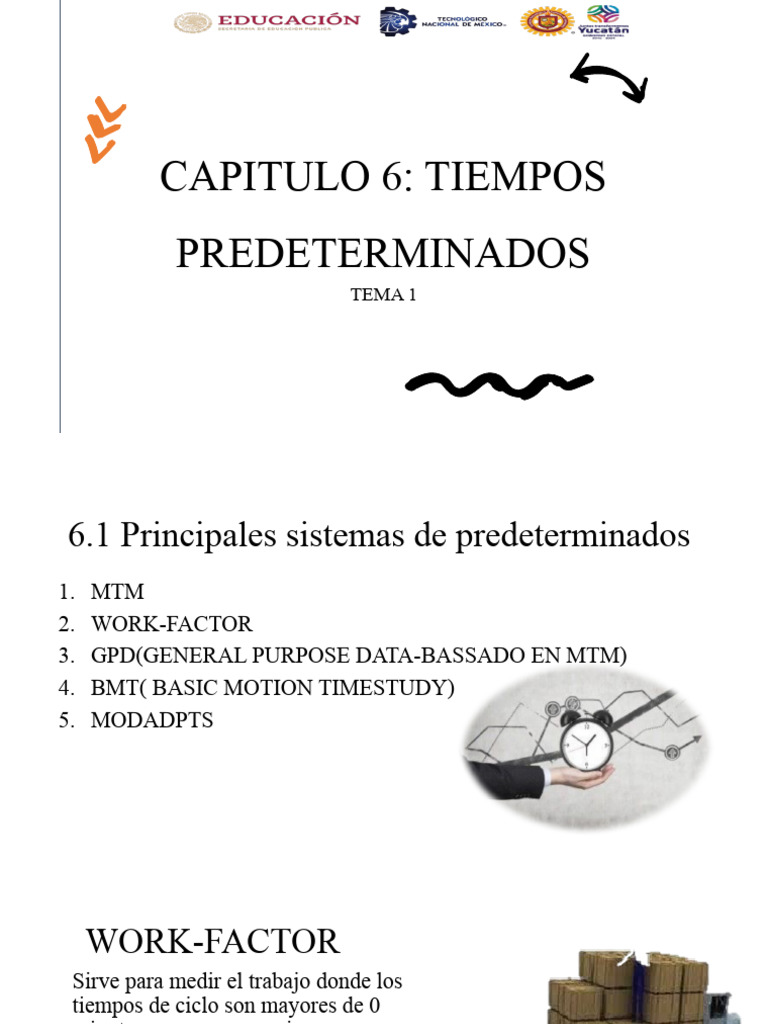 Tiempos Predeterminados Unificado & Obtención Del Tiempo Etandar Por ...