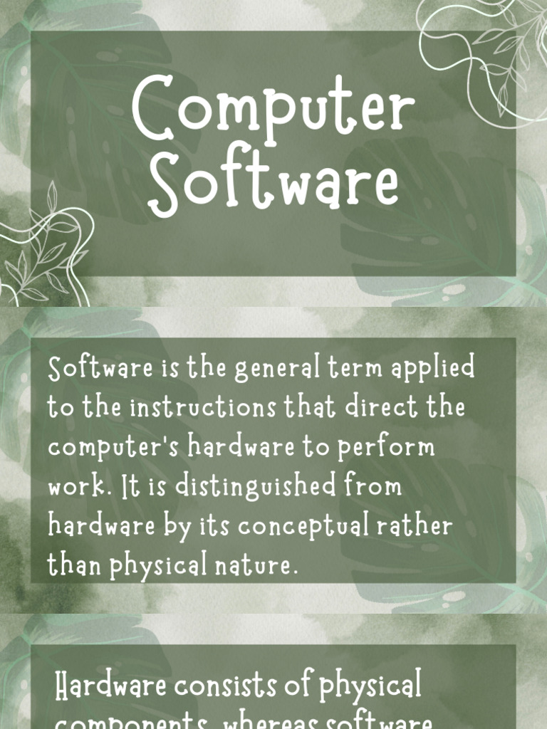 Computer Software | PDF | Programming | Computer Program