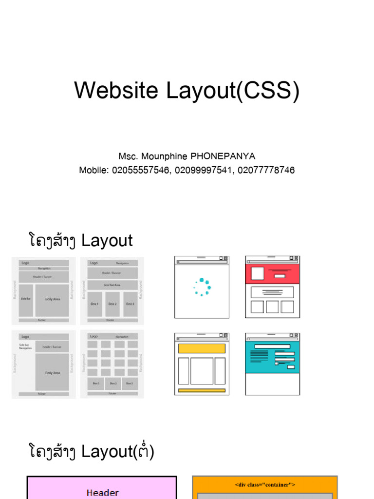 Website Layout (CSS) | PDF