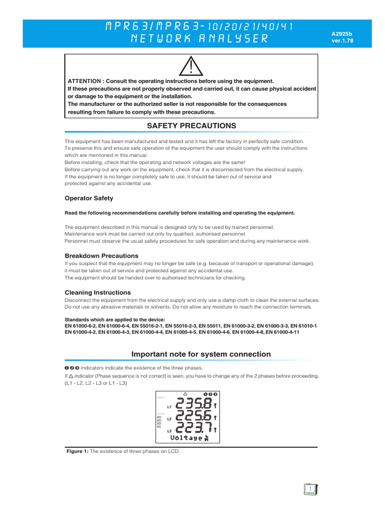 MPR63 Series User Manual Eng v1.78 | PDF | Menu (Computing) | Bit