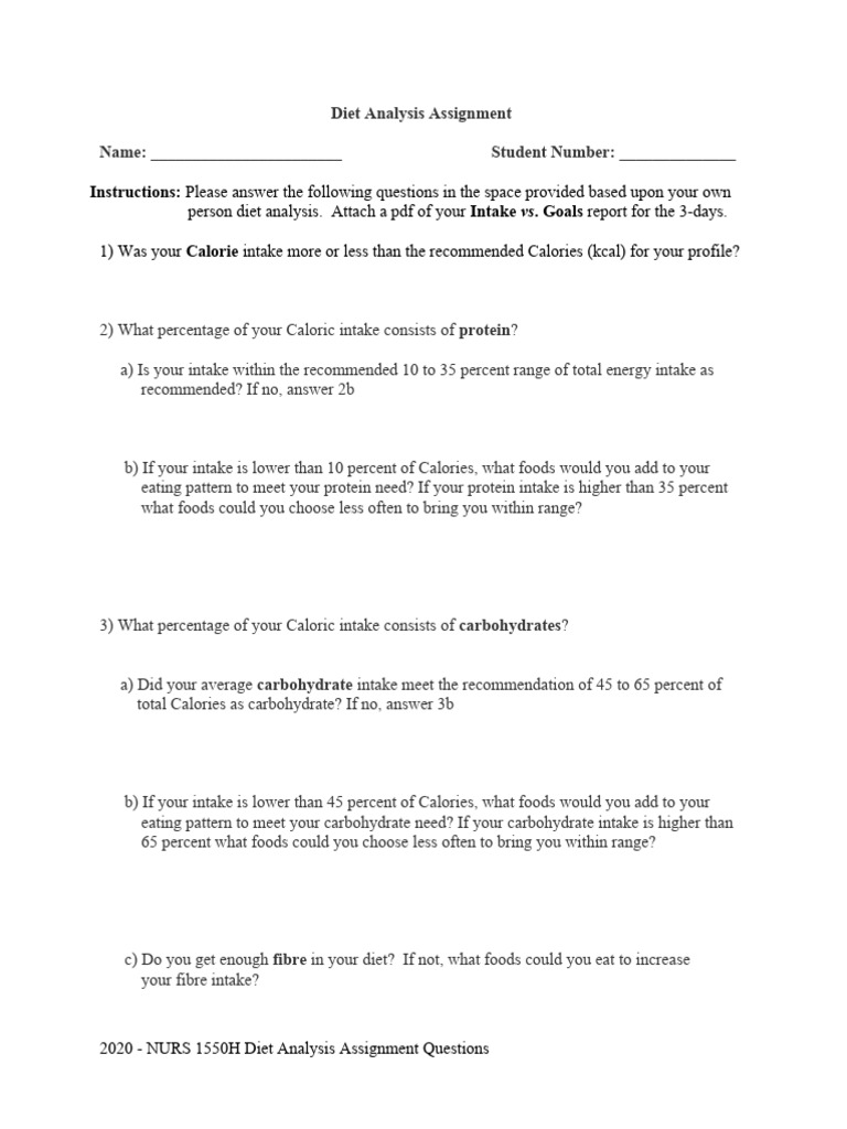 Keto Diet Analysis Assignment | PDF | Calorie | Food Energy