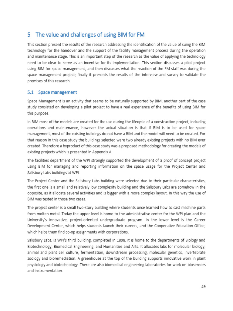 Use of BIM Technology in The Integration of The Handover Process and FM ...