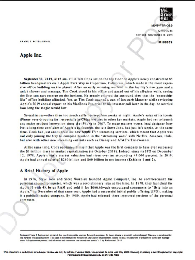 Apple Case Study | PDF | Apple Inc. | I Phone