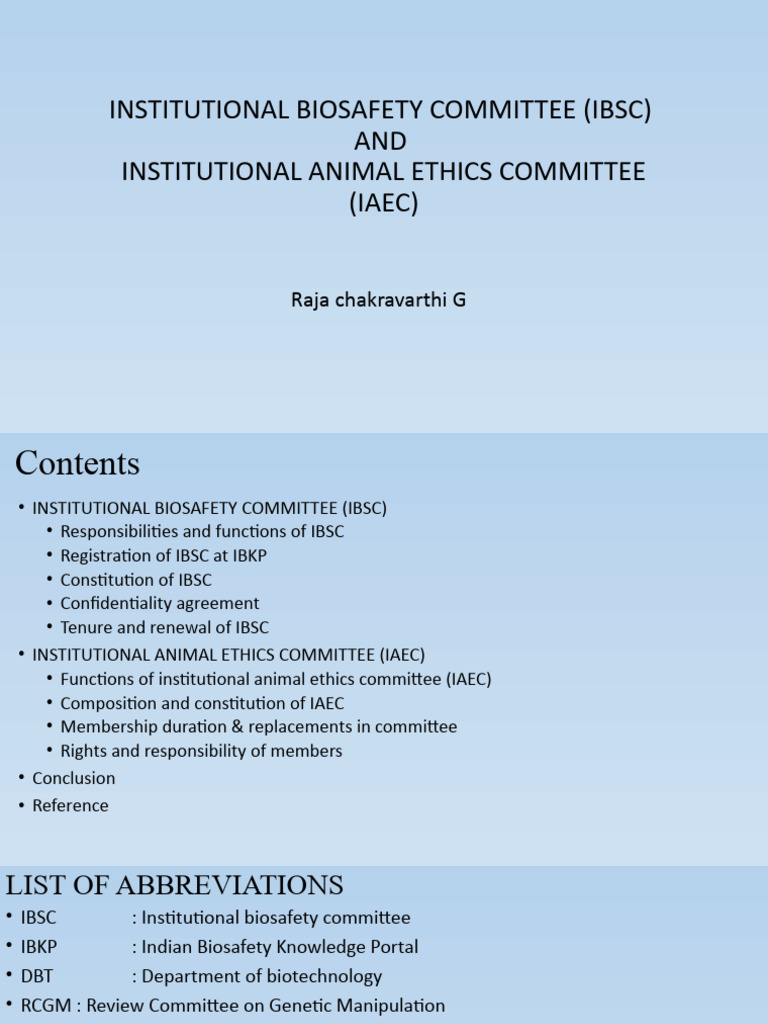 (Ibsc) and (Iaec) | PDF | Genetically Modified Organism | Genetic ...