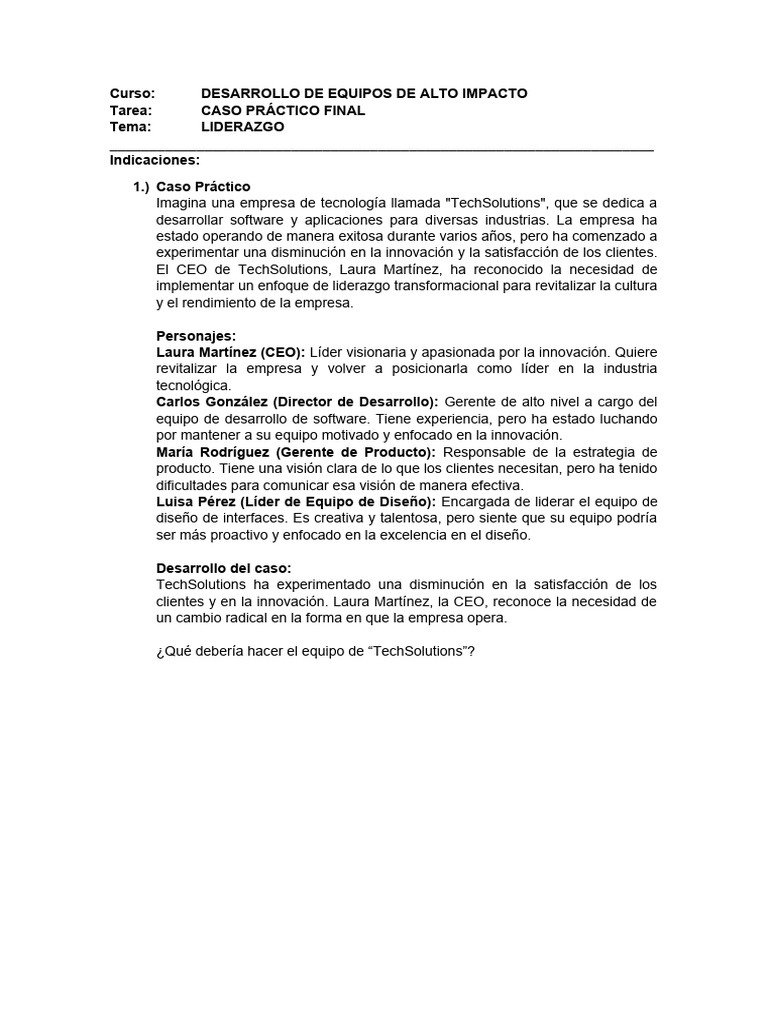 Caso Práctico Final - 2023 | PDF