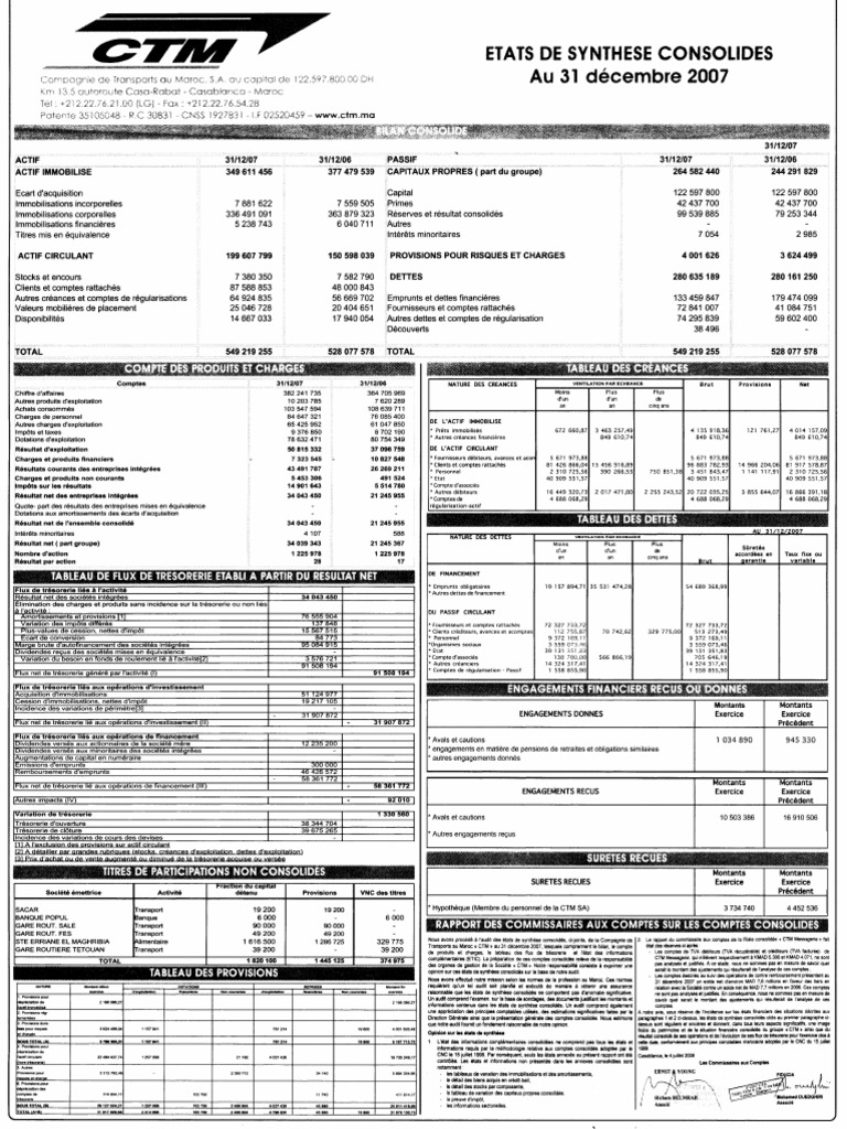 CTM 2007 Conso | PDF