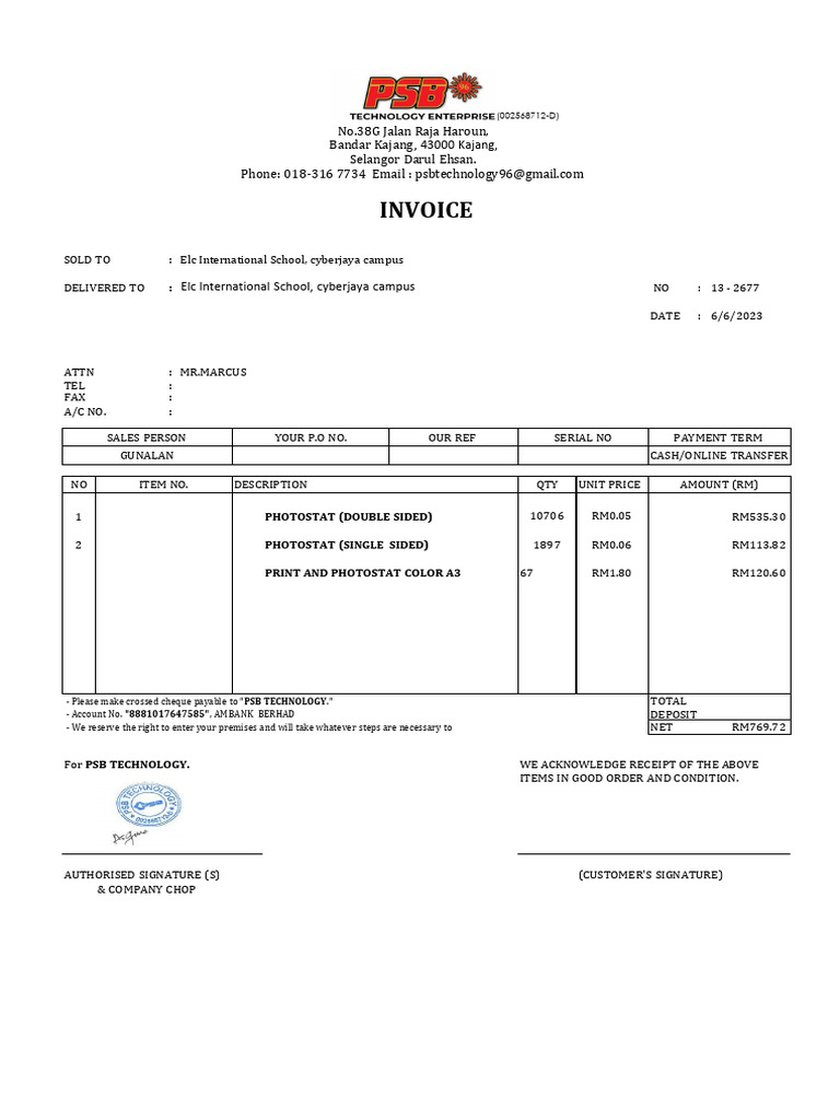 Elc Inv Primary | PDF | Payments | Business