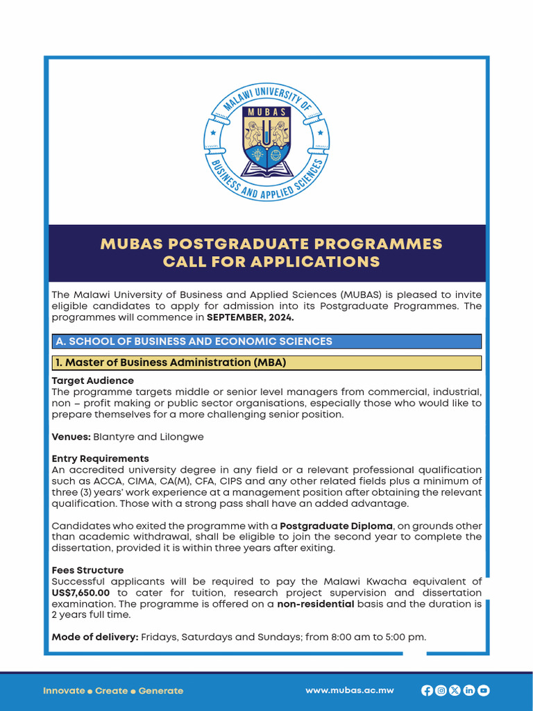 Full Postgraduate Advert - April 2024 | PDF | Doctor Of Philosophy ...