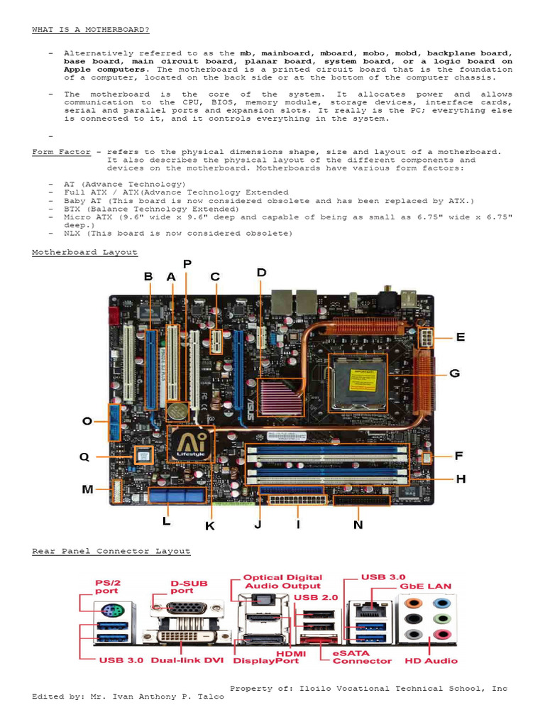Lesson 2 Motherboards Update | PDF | Bios | Read Only Memory