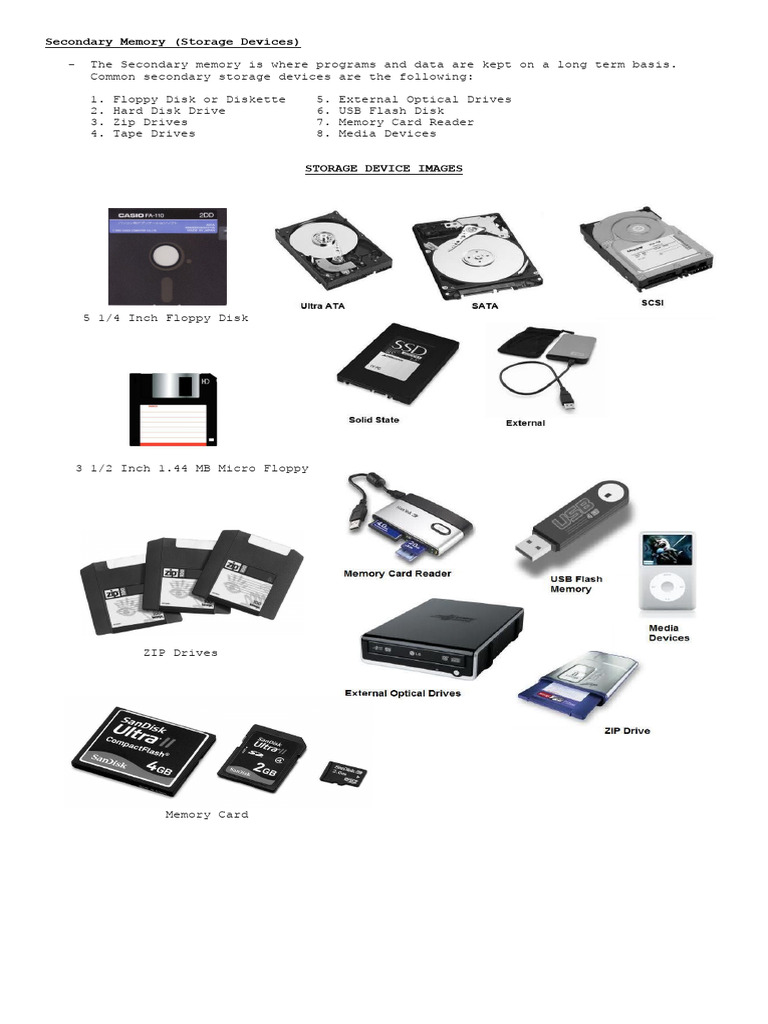 Lesson 5 Storage Devcies Pdf Hard Disk Drive Computer Data Storage 