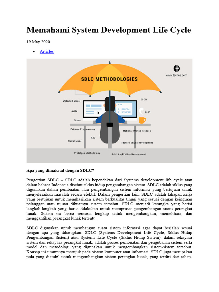 Memahami System Development Life Cycle | PDF | Komputer