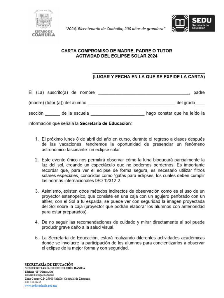 Carta Compromiso Eclipse | Descargar gratis PDF | Eclipse solar | Dom Carta Compromiso Eclipse | Descargar gratis PDF | Eclipse solar | Dom