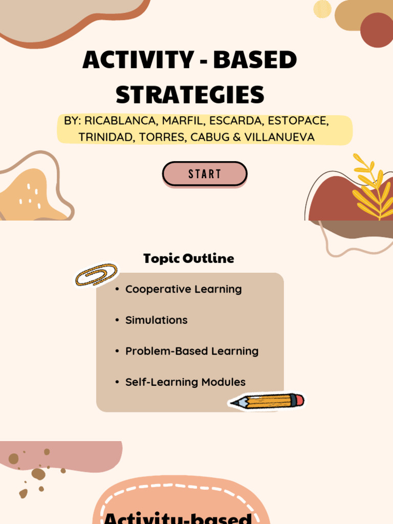 Activity-Based Learning | PDF | Learning | Simulation