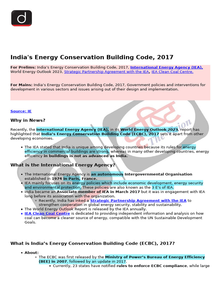 Ecbc 2017 | PDF | International Energy Agency | Energy Conservation