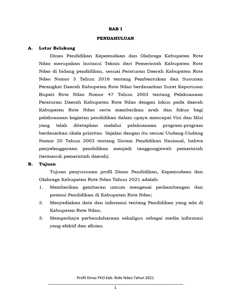 Profil Dinas PKO 2022 | PDF