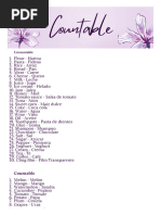 Alimentos Contables e Incontables | PDF