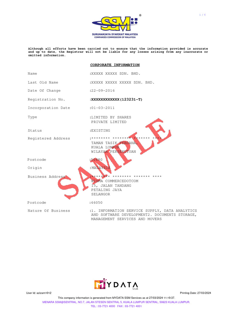 sample_company_profile_en | PDF | Accounting | Taxes