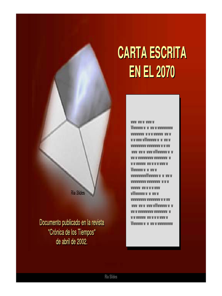 Carta Escrita 2070 | PDF | Agua | Ciencias de la Tierra