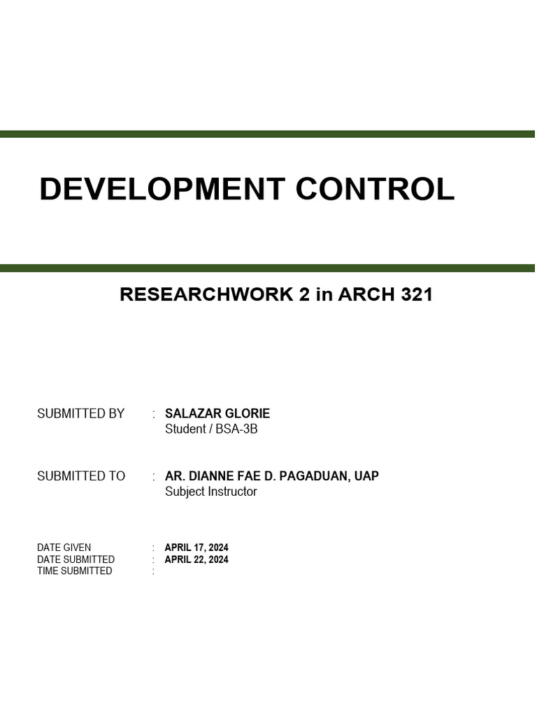 Devt Control D6 RSW | PDF | Zoning | Area