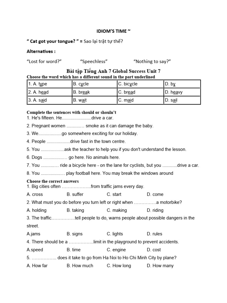 English Grade 7 7 Pdf Bus Transport