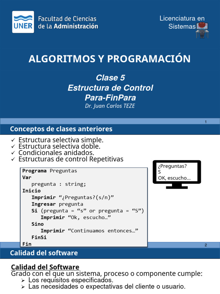 Clase05 Merged | PDF | Lenguaje de programación | Software