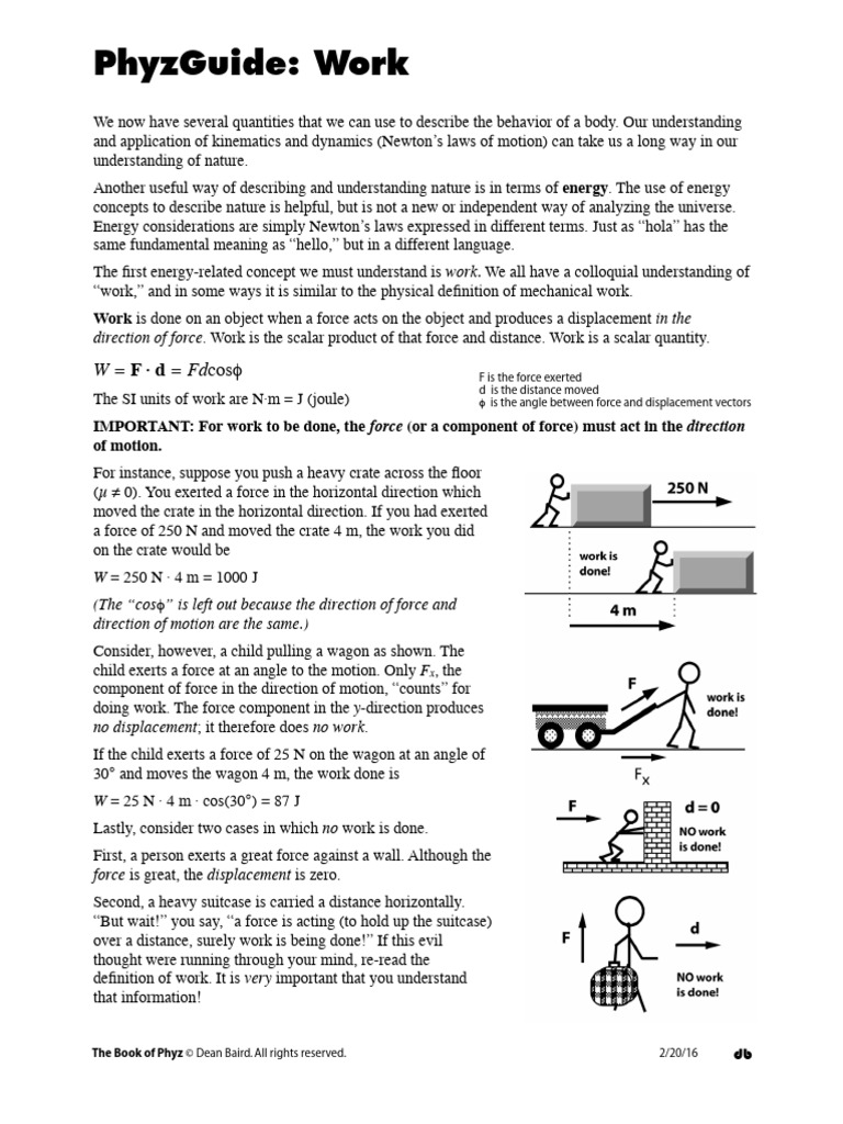 G Work | PDF | Force | Quantity