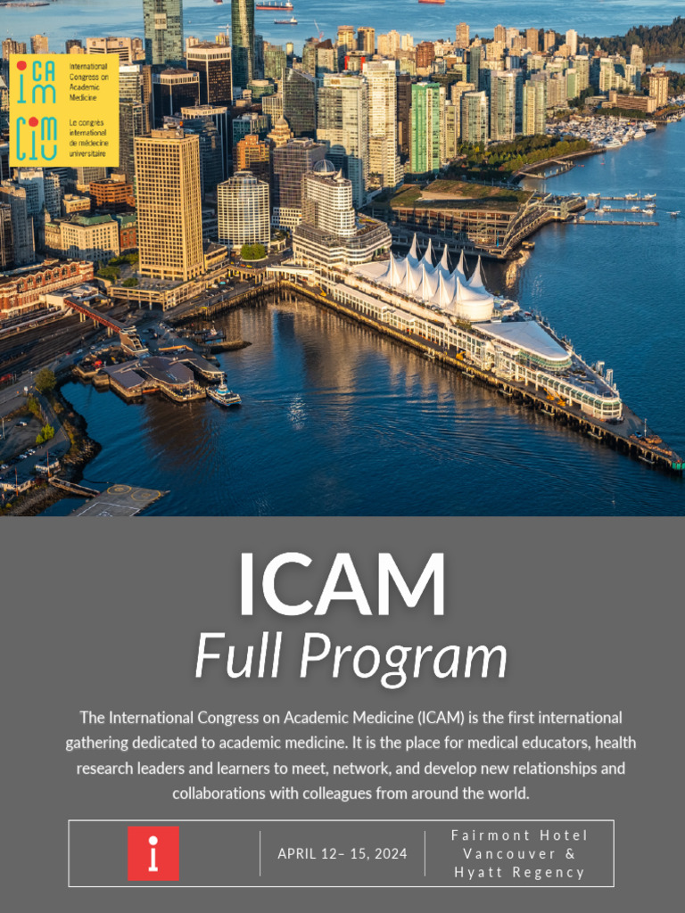 ICAM 2024 Full Program | PDF | Microbiota | Medicine
