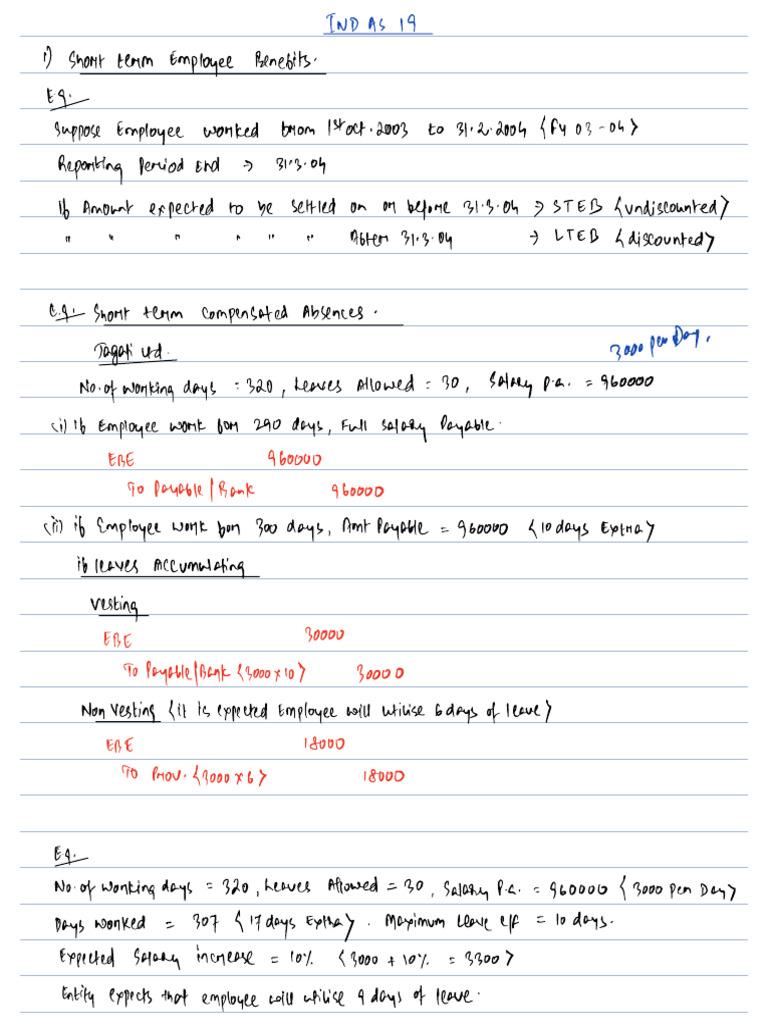 IND As 19 Revision Notes | Download Free PDF | Income Statement ...