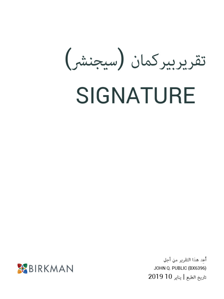 Birkman Report 1575253489 | PDF