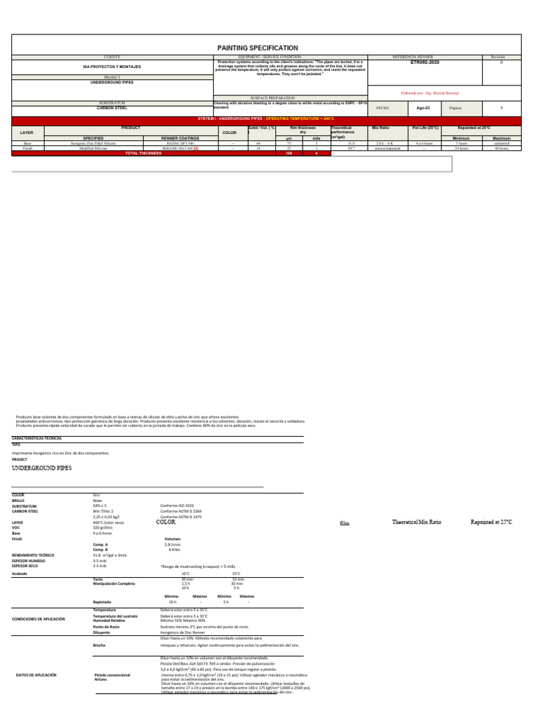 Etr-092-2023 Especificacion Peru - Isa Proyectos - Tuberias Enterradas | Descargar gratis PDF ...
