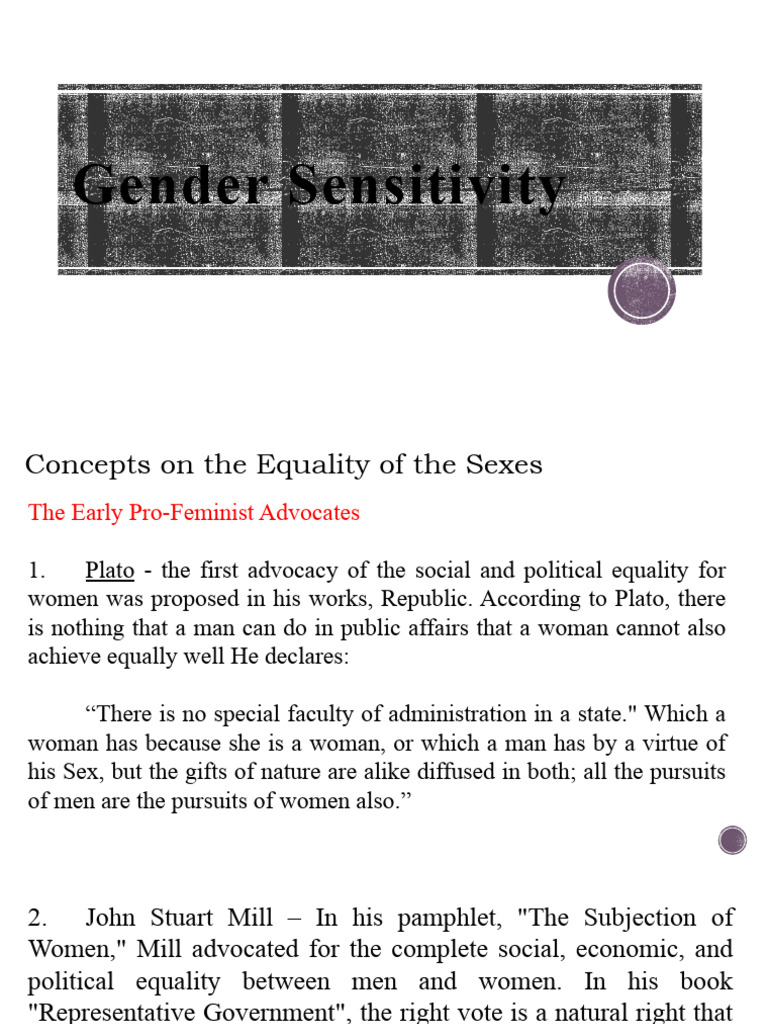 QTR 4 Lesson 3 Gender Sensitivity With Answer Key | PDF | Patriarchy ...
