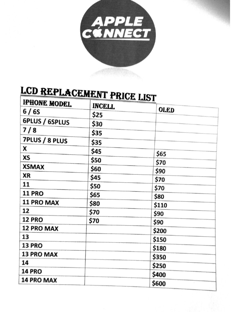 Apple Connect Repairs | PDF