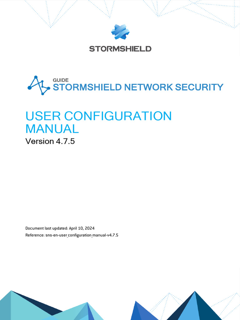 Sns en User Configuration Manual v4.7.5 | PDF | Proxy Server | Computer Network