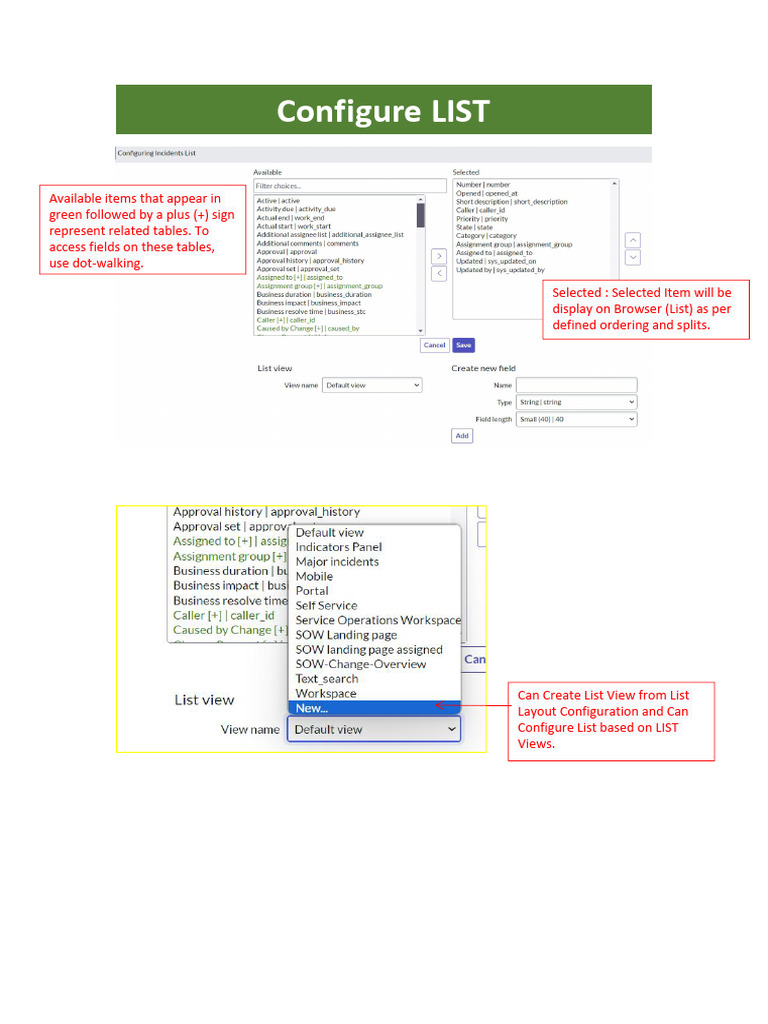 Configure List and Form Views in Detail | PDF | Computers