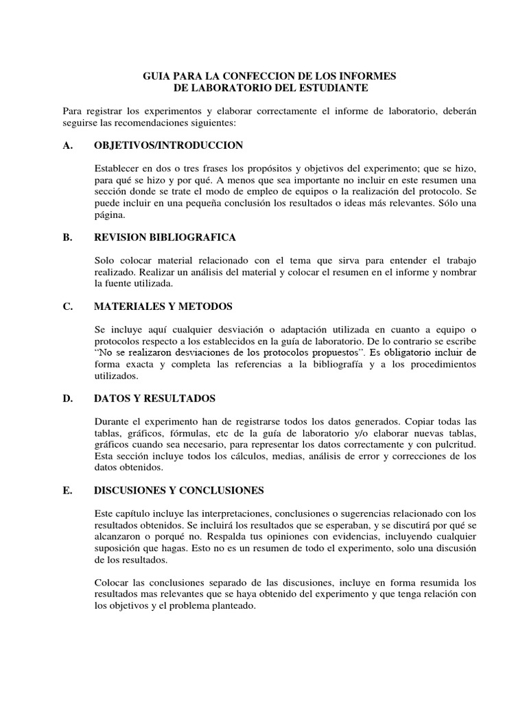 Guia Informes Descargar Gratis Pdf Experimentar Laboratorios